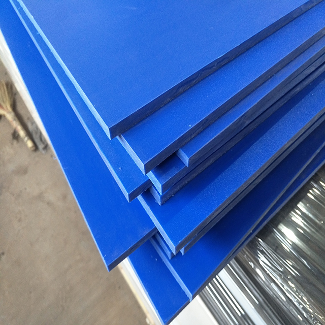 China BLUE/WHITE/BLUE Plastic Sheet HDPE COLORCORE Board manufacturers ...