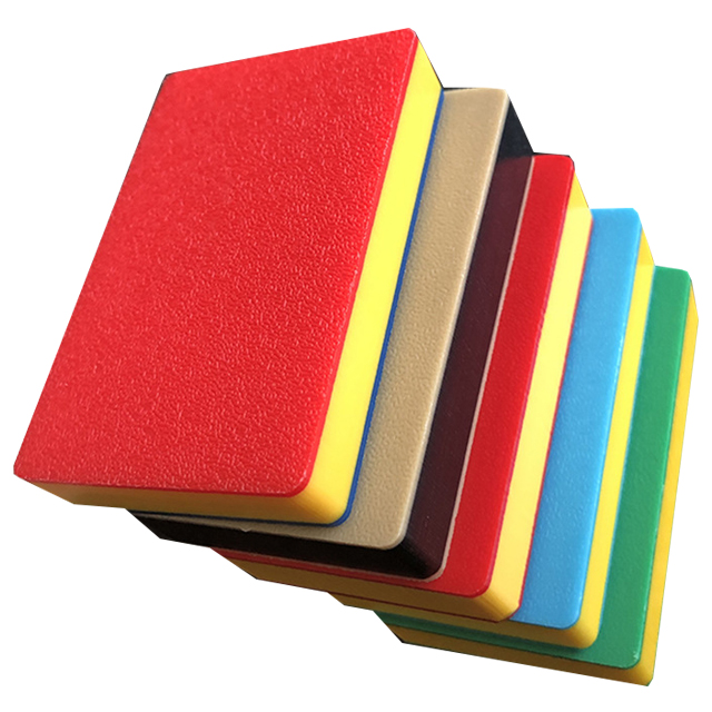 Plastic Two-color HDPE Colorcore HDPE Sheets - Buy High Hardness Dual ...